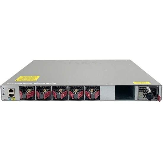 Side view showing ports of 48-port switch