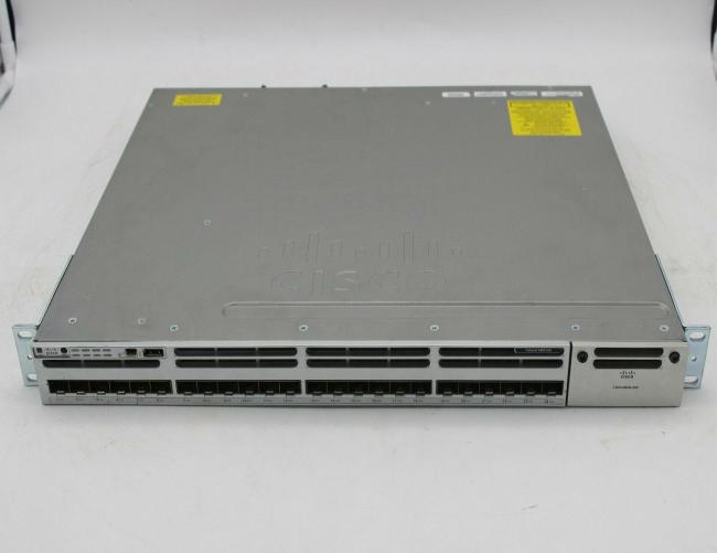 Rear panel connections of WS-C3850-24S-E Switch