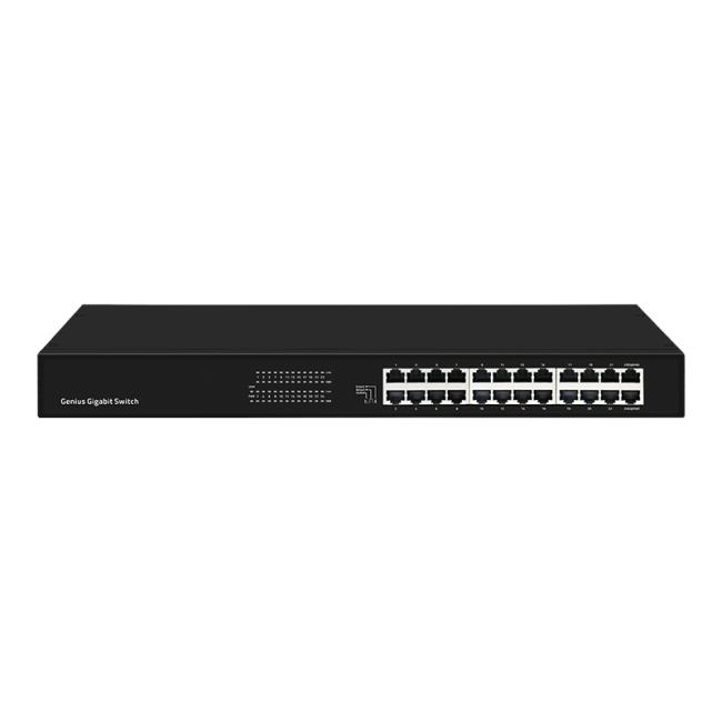 Side view of SG3000-NG-24N POE Gigabit Ethernet Switch