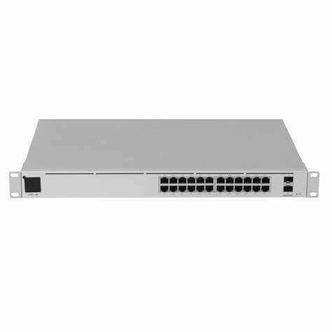 Side view showing ports of USW-Pro-24-POE Switch