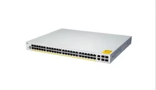 Close-up of ports on Nexus 93180YC-FX Switch