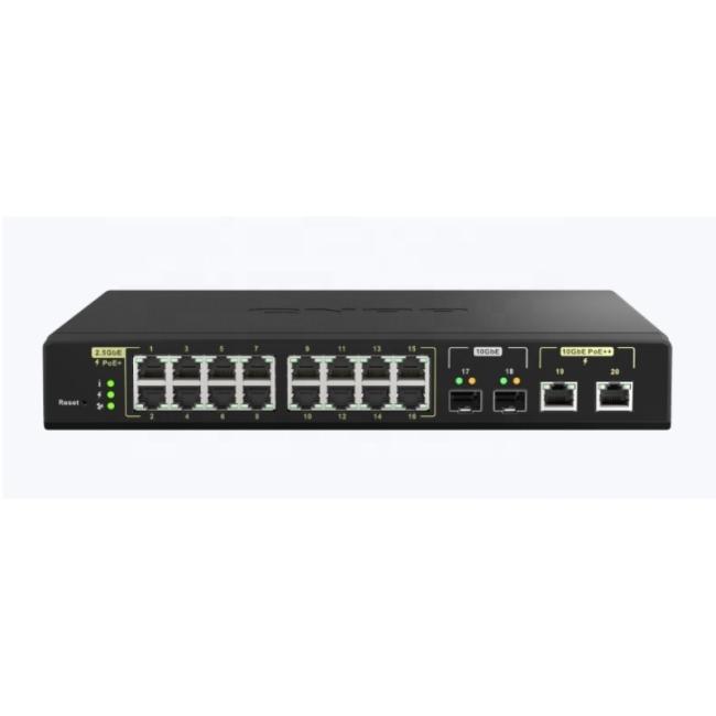 Front view of QSW-M2116P-2T2S network switch