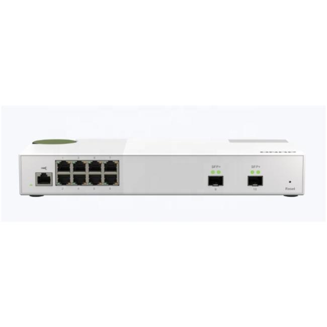 Side view of QSW-M2108-2S network switch displaying dimensions