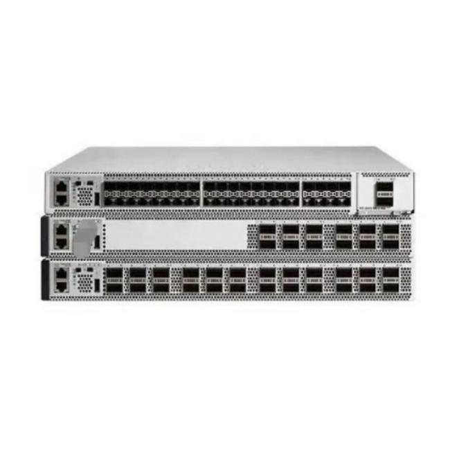 Front view of C8300-2N2S-6T router showing ports and design