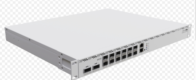 Close-up of router interface