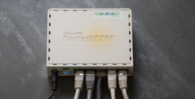 Network diagram showing router connections