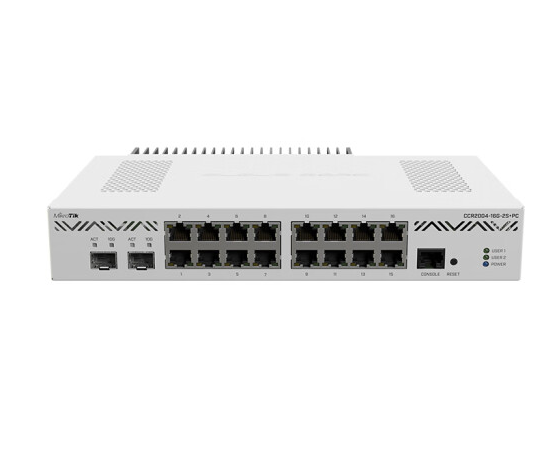 Technical diagram of CCR2216 router specifications