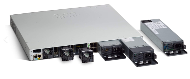 Side view of 9300-48P-A network switch