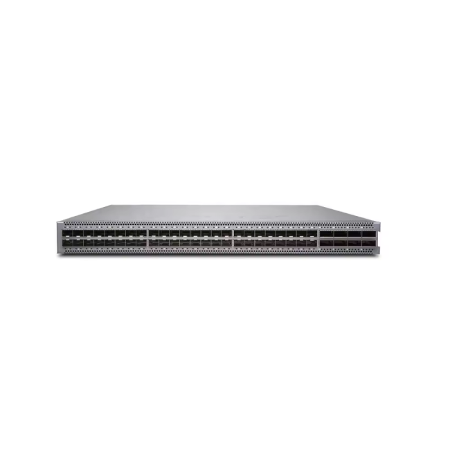 Side view of EX4650 series network switch highlighting design features