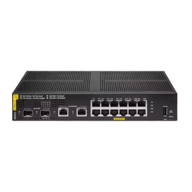 Top view of R8N89A Network Switch