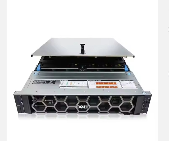 Technical diagram of R740Xd Server components and connectivity