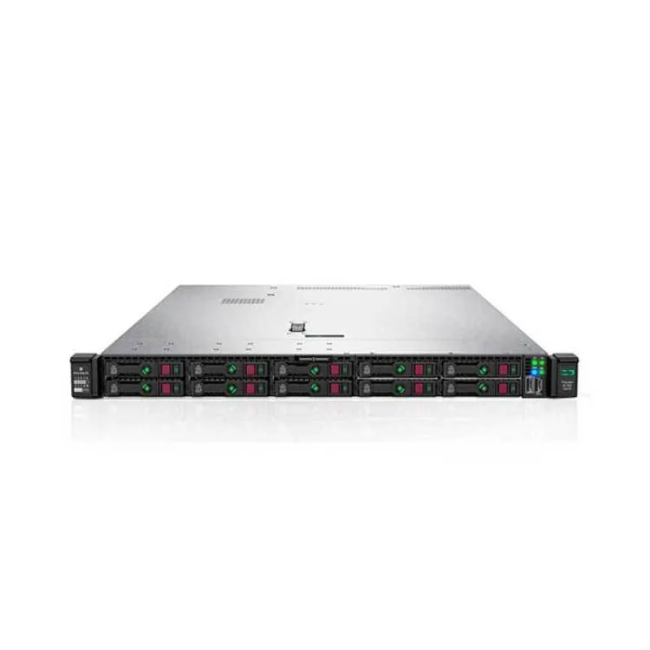 Side view showing server ports and connections