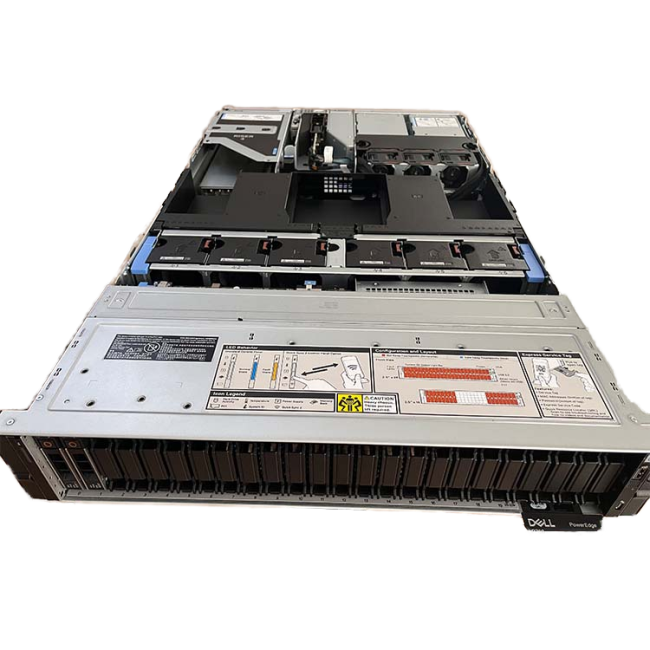 Side view of R760 server showing ventilation