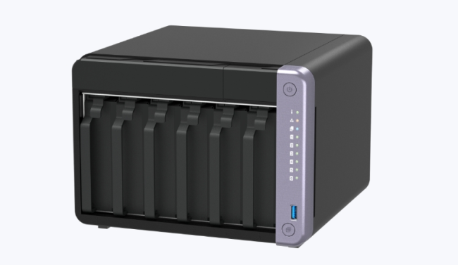 Rear panel of TS-632X-4G showing network ports