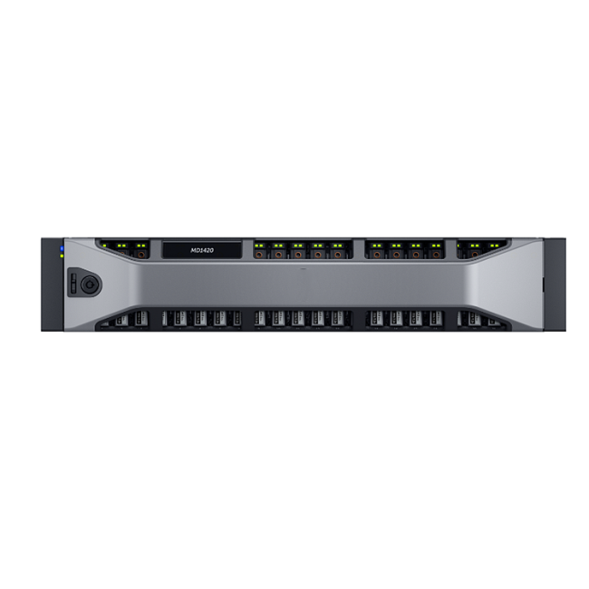MD1400 Storage Disk Array rear panel