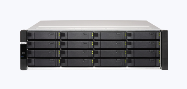 Rear panel connections of NAS storage