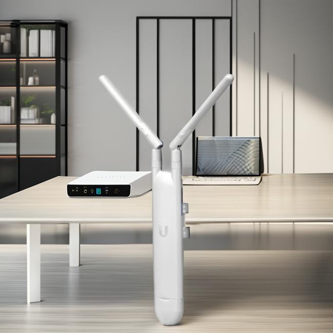 Top view of UAP-AC-M Access Point