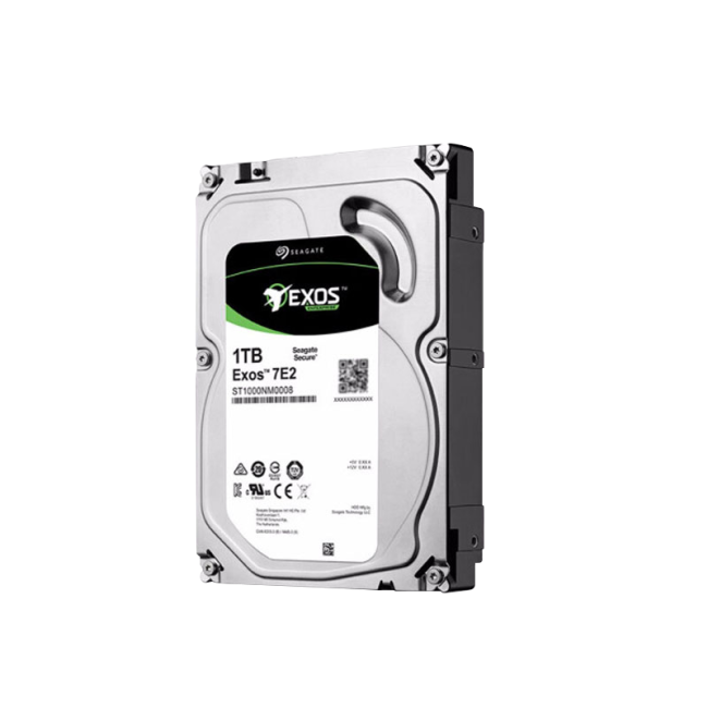 Close-up of SATA interface on hard drive