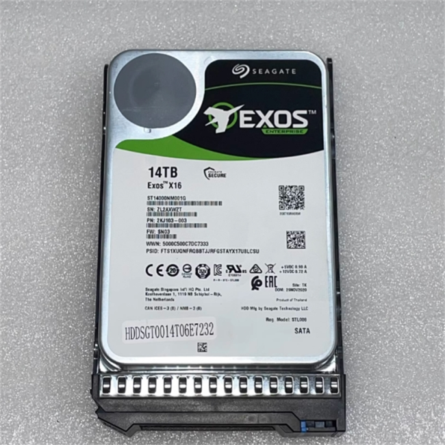 Detailed view of hard drive connectors