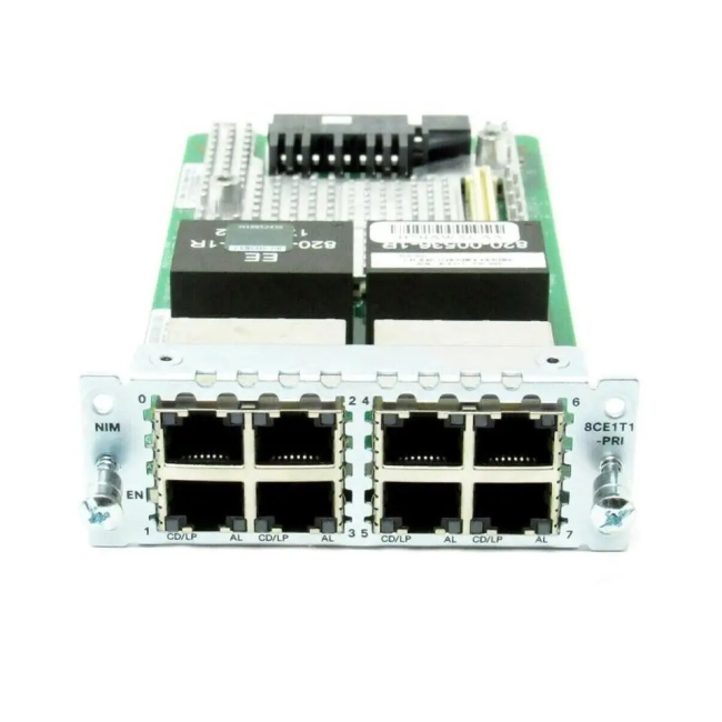Side view of NIM-8CE1T1-PRI module