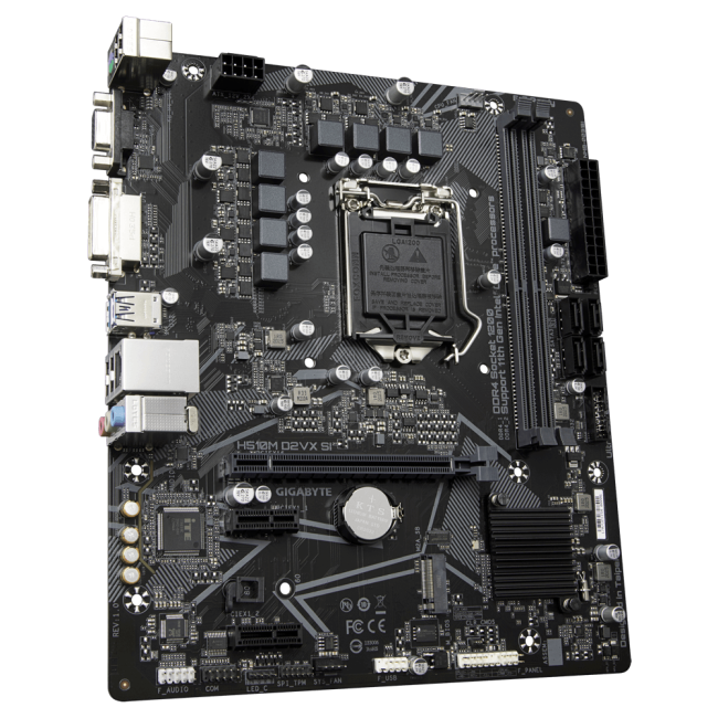 H510M D2VX SI motherboard technical diagram