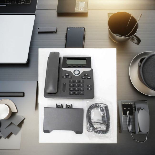 Unified 7821 Series VoIP Phone with accessories