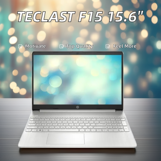 Intel Celeron laptop touchscreen demonstration