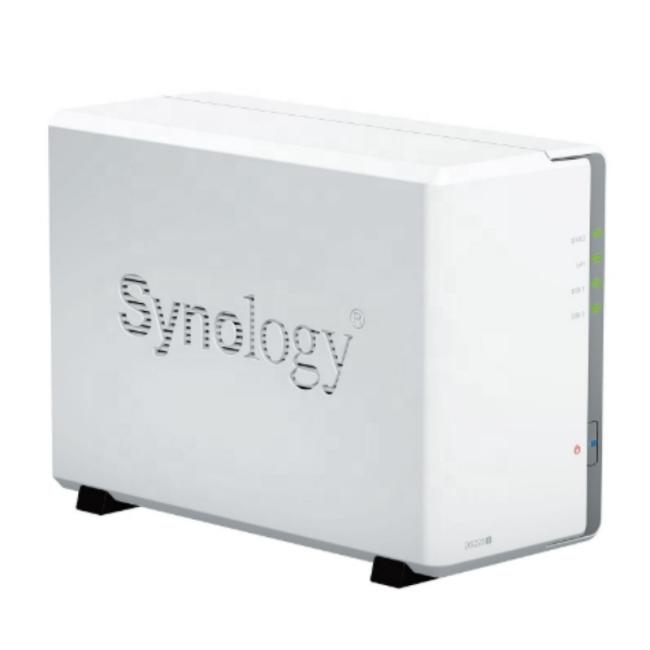 Front view of DS223J DiskStation showing compact design