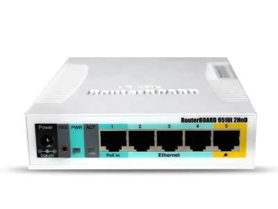 China Mikrotik RB951Ui-2HnD 1200 Mbps 2.4G Wi-Fi Transmission Rate and 2 External Antennas for Seamless Wireless Connectivity for sale