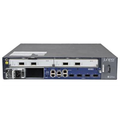 China Neues Original Juni-per MX80 Chassis mit 2 MIC-Schlitten 4x10GE XFP Wechselstromversorgung Ventilator Filter Universal-Routing-Plattform zu verkaufen