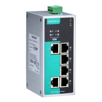 Китай EDS-P206A 6 Port Unmanaged Switch с четырьмя портами IEEE 802.3af/At PoE+ продается
