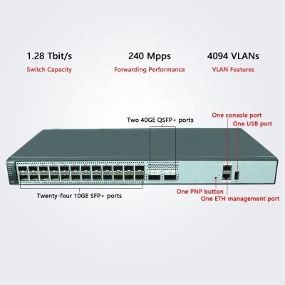China Conecte-se de forma eficiente com o nosso switch de rede gerenciado com taxa de transmissão de 10/100/1000Mbps e capacidade de switch de 10G à venda