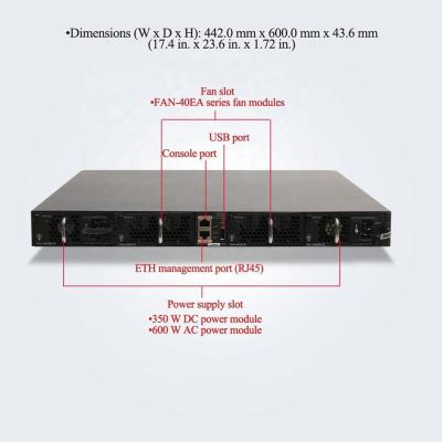 China 10/100/1000Mbps 48 Port 10G Gigabit Ethernet Switch CE 68 10-48 S4 Q-LI Industrial Poe Switch with Private Mold for sale