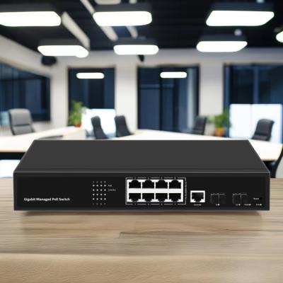 China 10/100/1000Mbps Transmission Rate Managed Poe Switch SG3000-MG-8P2F for Private Mold Network Management for sale