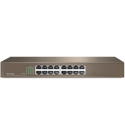 China 16-Port 100Mbps Fast Ethernet Desktop Rackmount TEF1016D Switch com taxa de transmissão de 10/100Mbps à venda