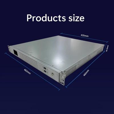 China Servidores con procesador personalizable Frecuencia principal 1U Cuadro de servidor 482*460*44.5mm 3 Ventiladores en venta