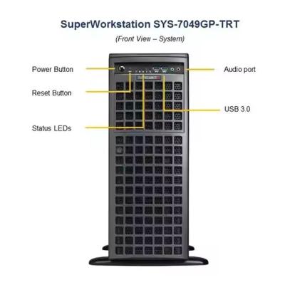 Cina Super workstation server personalizzato SYS-7049GP-TRT CSE-747BTS-R2K20BP MBD-X11DPG-QT 4U/Tower IPMI NVMe più basso per server in vendita