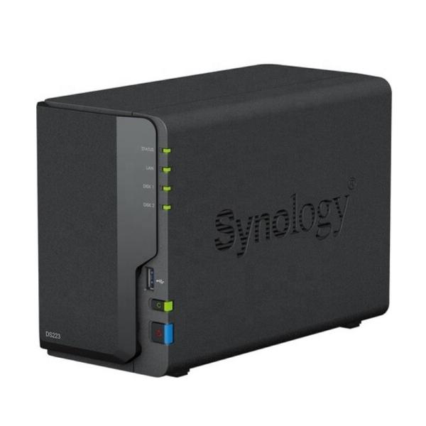Quality 2 Bay Network Storage NAS DS223 Enclosure 2 X 3.5/2.5in SATA HDD SSD Drive Bays for sale