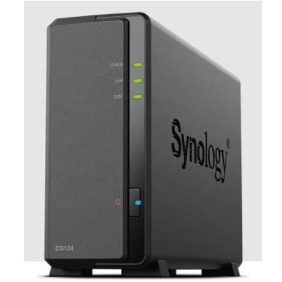 China DS124 Network Attached Storage 1 Bay 3.5inch 1xGbE NAS Realtek RTD1619B Quad Core for sale