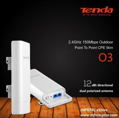 China Brand New O3 Outdoor CPE Bridge 5KM Point-to-Point Network Bridge In Stock for sale