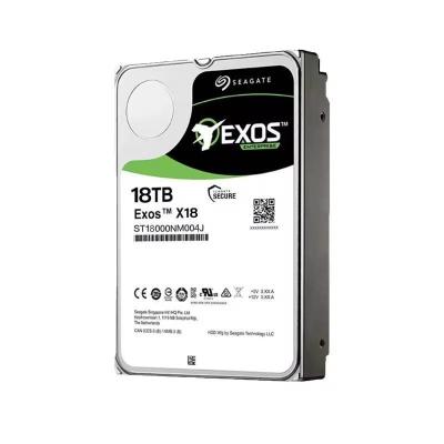 China 1.5Gb/s Noise Level Customized 3.5 Inch 18TB HDD 256MB SAS 12Gbps Hard Drives Disk ST18000NM004J with ABS Shell Material for sale