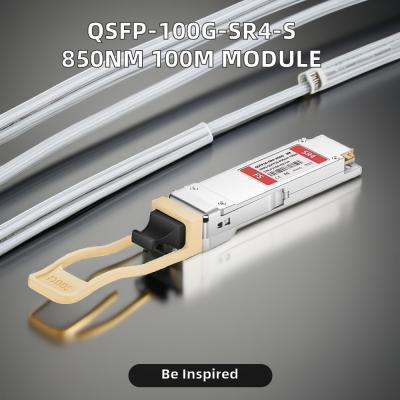 China 100G Ethernet Modul MPO Glasfaser-Transceiver 850nm 100m LC IP 5G LC QSFP SR4-S für LAN-Netzwerk zu verkaufen
