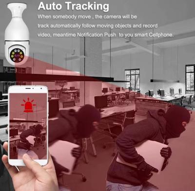China Smart E27 Light Bulb  Camera With Audio 4mp Dual Light Pan Tilt Auto Tracking Tuya Smart Home Security Camera for sale