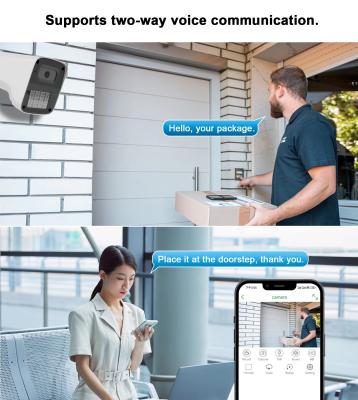China Waterproof CCTV Camera Security Ip Camara Two Way Audio Night Vision 4MP 5MP HD IP PoE CCTV Bullet Camera for sale