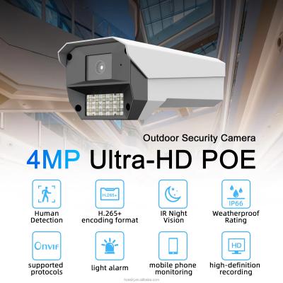 China Outdoor Ip66 Waterproof POE IP Bullet CCTV Camera 4mp Dual Light Night Vision Network HD Starlight P2P Security Camera for sale