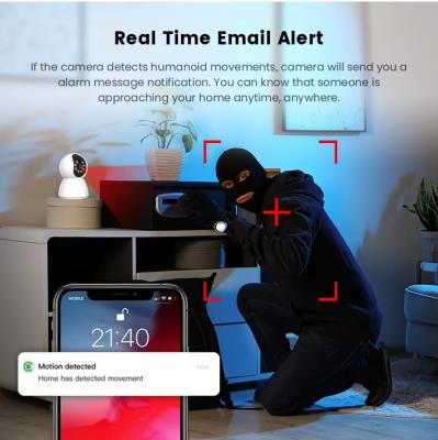 中国 セキュリティカメラ ミニ ワイヤレスWiFiカメラ オートトラッキング モーション検出 ホームネットワークカメラ 販売のため