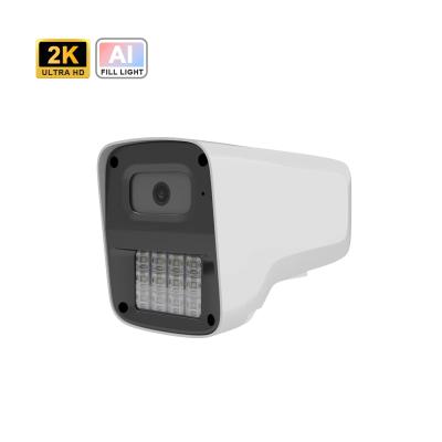 China 4MP POE AI IP Waterdicht Dual Light Night Vision Tweeweg Audio Camera Bewegingsdetectie P2P CCTV Bullet Security Camera Te koop