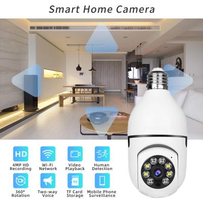 China H.265 4MP Night Vision Starlight Built In Audio Dual Light Sources Monitor Home Indoor Network Smart Bullet Camera for sale
