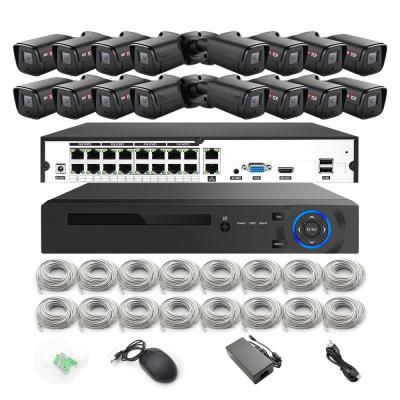 Chine 16 canaux personnalisés détection faciale extérieure H.265 4K 8MP câblé POE réseau IP Systèmes de surveillance par caméra CCTV de sécurité à vendre