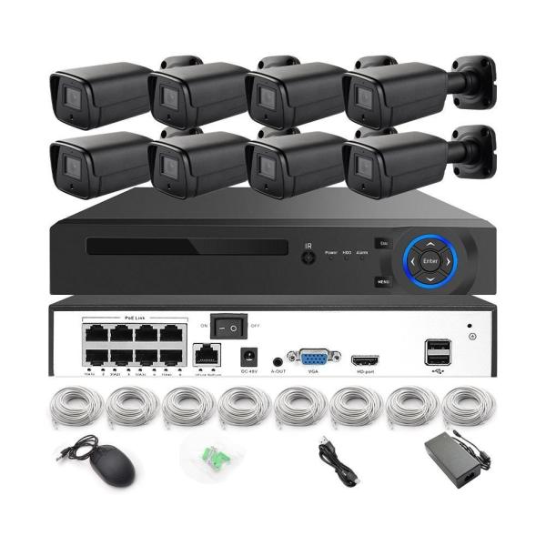 Quality Customized 8MP 4K NVR Camera Kit POE 8ch Smart home IP System Security CCTV for sale